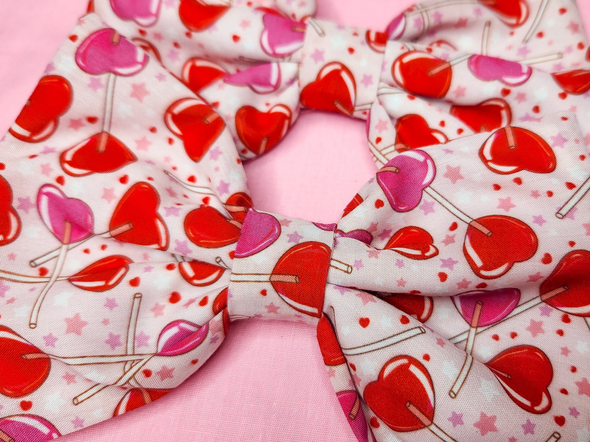 Red heart lollipop hair bow, lovecore galentine gift, Valentine's Day ...